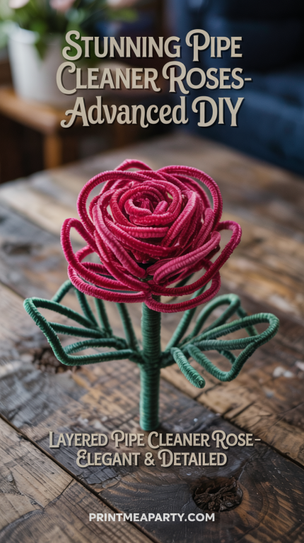 How to Make Easy Pipe Cleaner Flowers (Step-by-Step Guide) – Print Me a ...